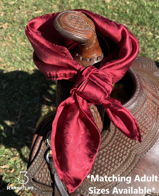 100% Silk KIDS Wild Rags 20"x20" – 310 Ranch Life